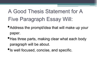 Writing good paragraphs ppt | PPTX