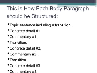 Writing good paragraphs ppt | PPTX