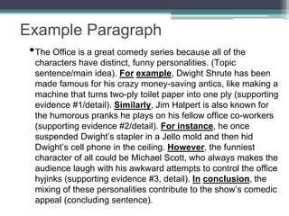 Writing good paragraphs ppt | PPTX