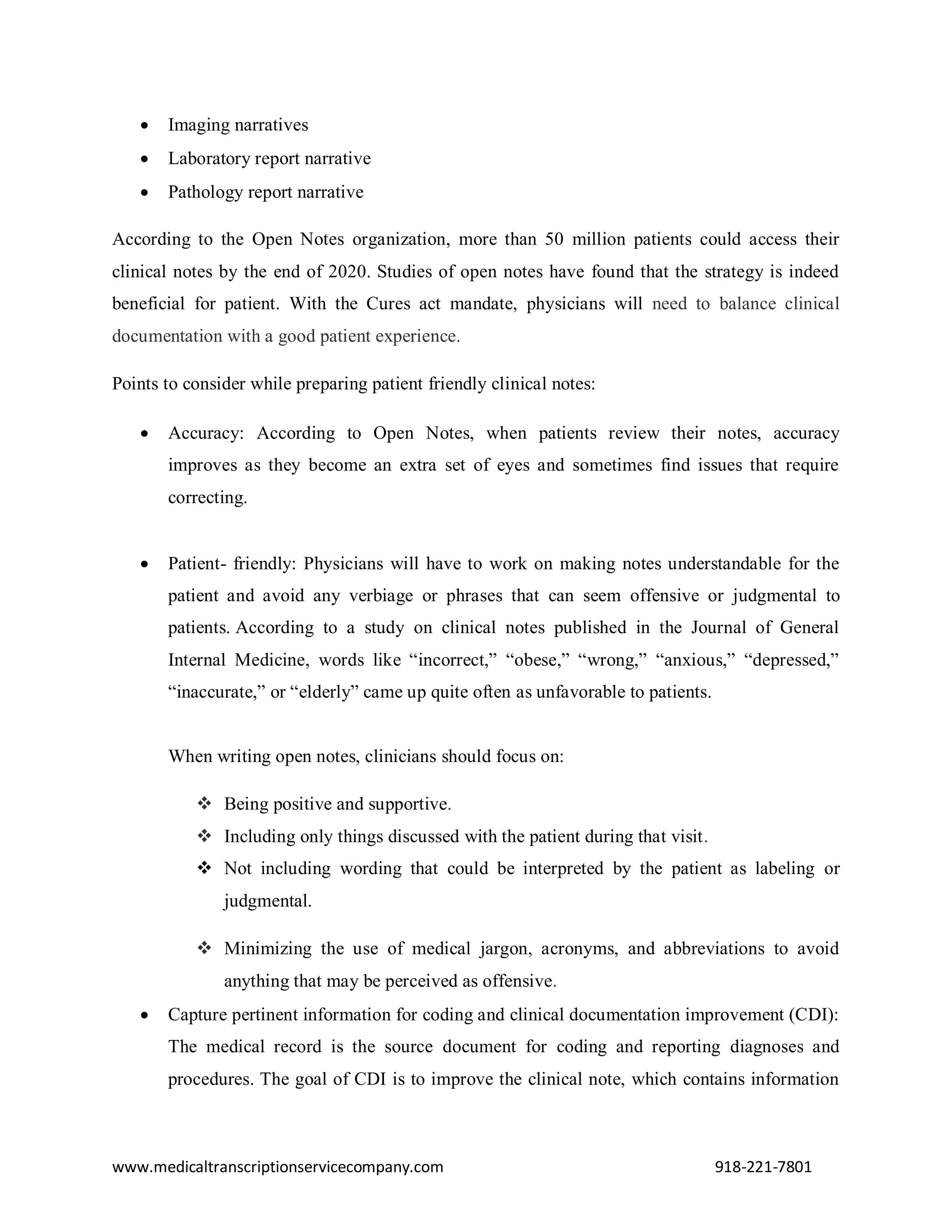 Key Considerations for Writing Good Patient Notes | PDF