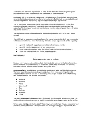 Writing good requirements | DOC