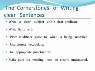 Writing good sentences | PPTX