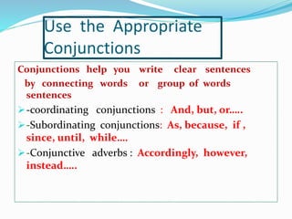 Writing good sentences | PPTX