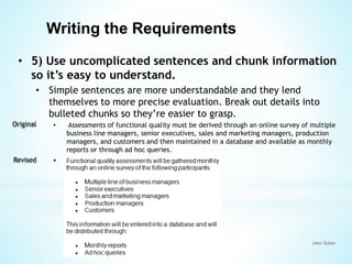 Writing Great Requirements and Effective User Interviews | PPTX