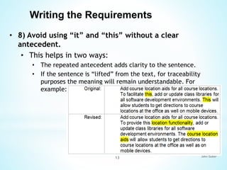 Writing Great Requirements and Effective User Interviews | PPTX