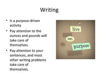 Writing Great Sentences | PPT