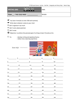 Writing grid cold-war | PDF