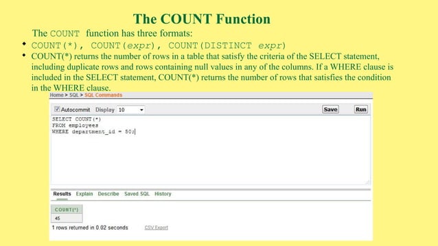 Writing Group Functions - DBMS | PDF