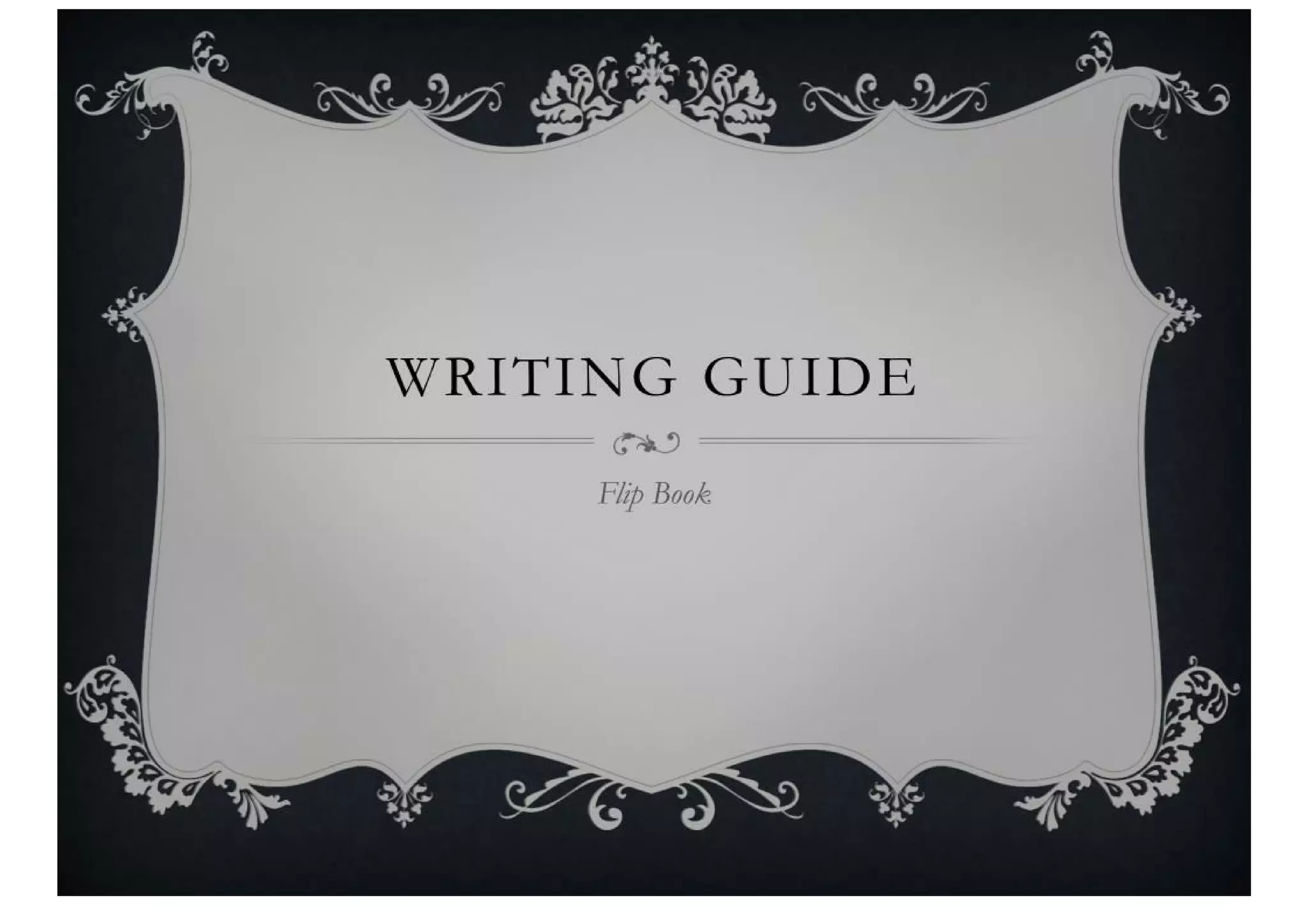 Writing Guide | PPT