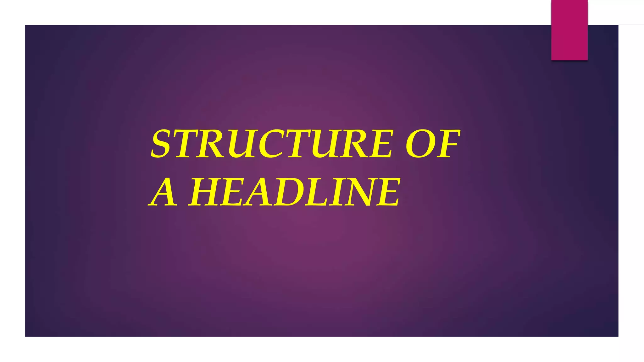 Writing headline [lecture] | PPTX