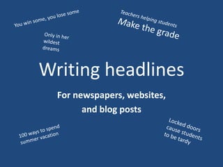 Writing headlines | PPTX
