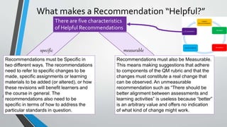 Writing helpful recommendations | PPT