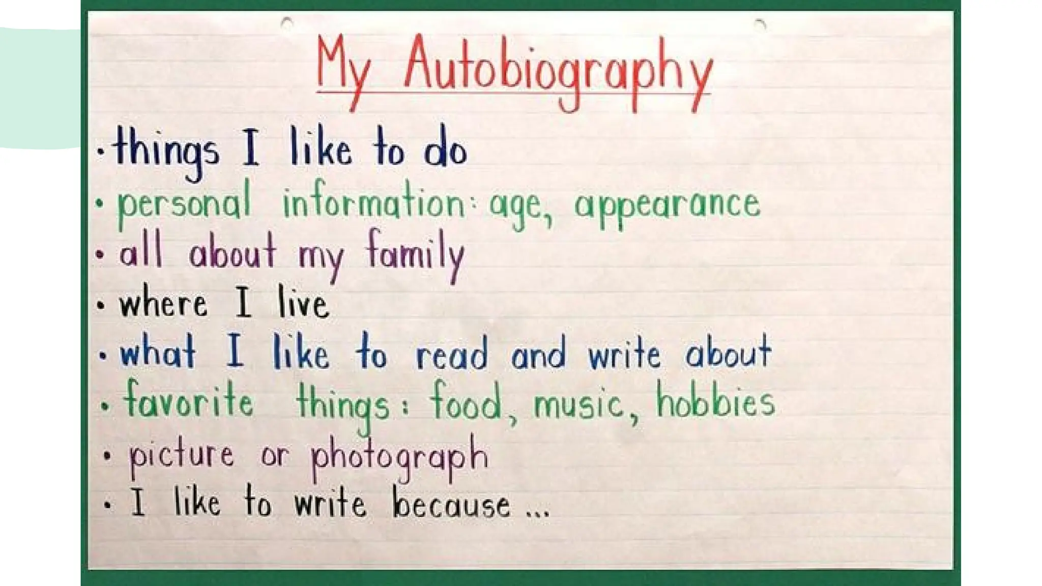 Writing how to write an autobiography..pptx