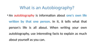 Writing how to write an autobiography..pptx