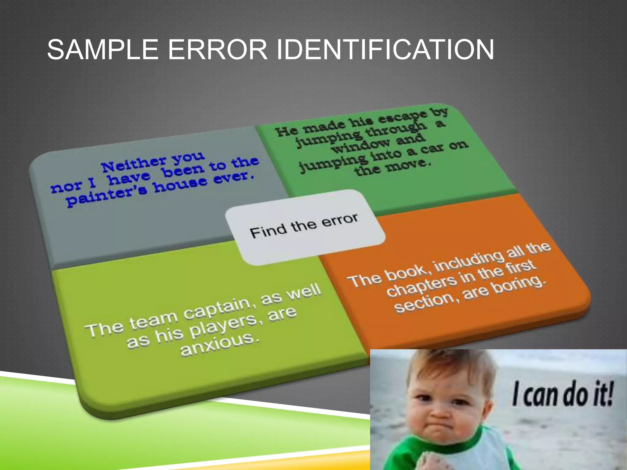 Writing Identification Tests | PPTX