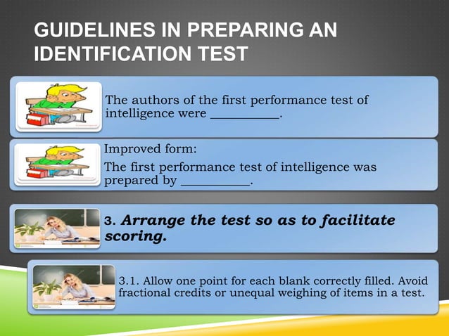 Writing Identification Tests | PPTX