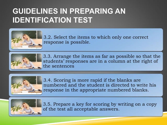 Writing Identification Tests | PPTX