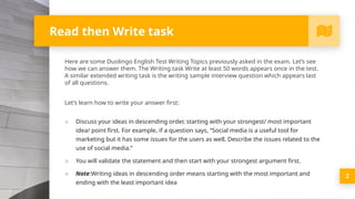 Writing II_Duolingo Read then write and write about photo.pptx