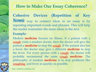 Essay Writing (Unity and Coherence) | PPS