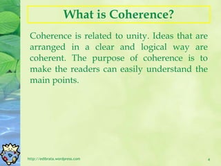 Essay Writing (Unity and Coherence) | PPS