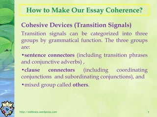 Essay Writing (Unity and Coherence) | PPS