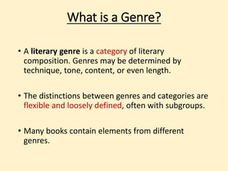 Writing in Different Genres: Why, Why Not, and How To | PPTX