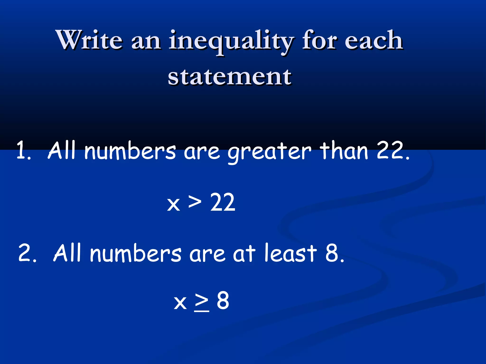 Writing inequalities | PPT | Freelance Writing | Content Production