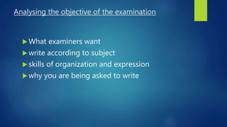 Writing In Exam | technical Writing | PPTX