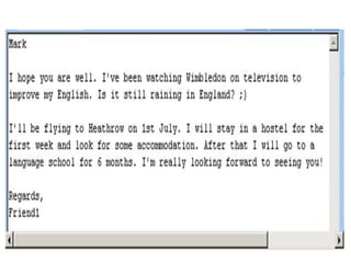 Writing informal e mails | PPT