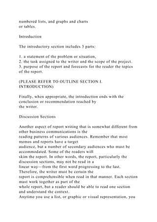 Writing Informal Reports Format Memo header To .docx