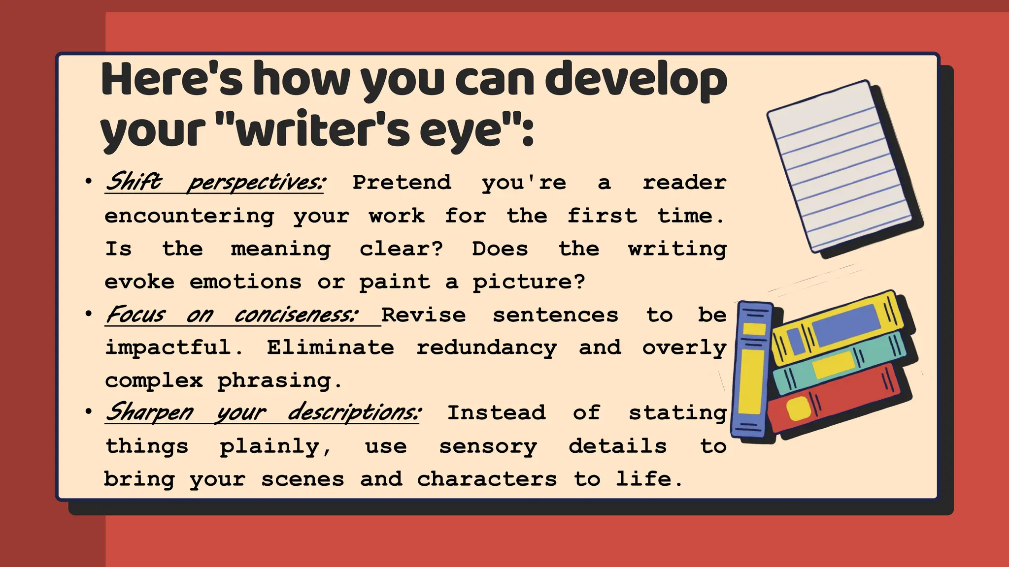 Writing Informative Texts Education Presentation in Blue and Orange ...