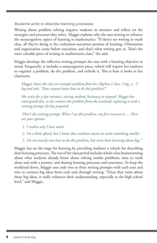 Writing in Mathematics | PDF