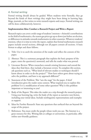 Writing in Mathematics | PDF