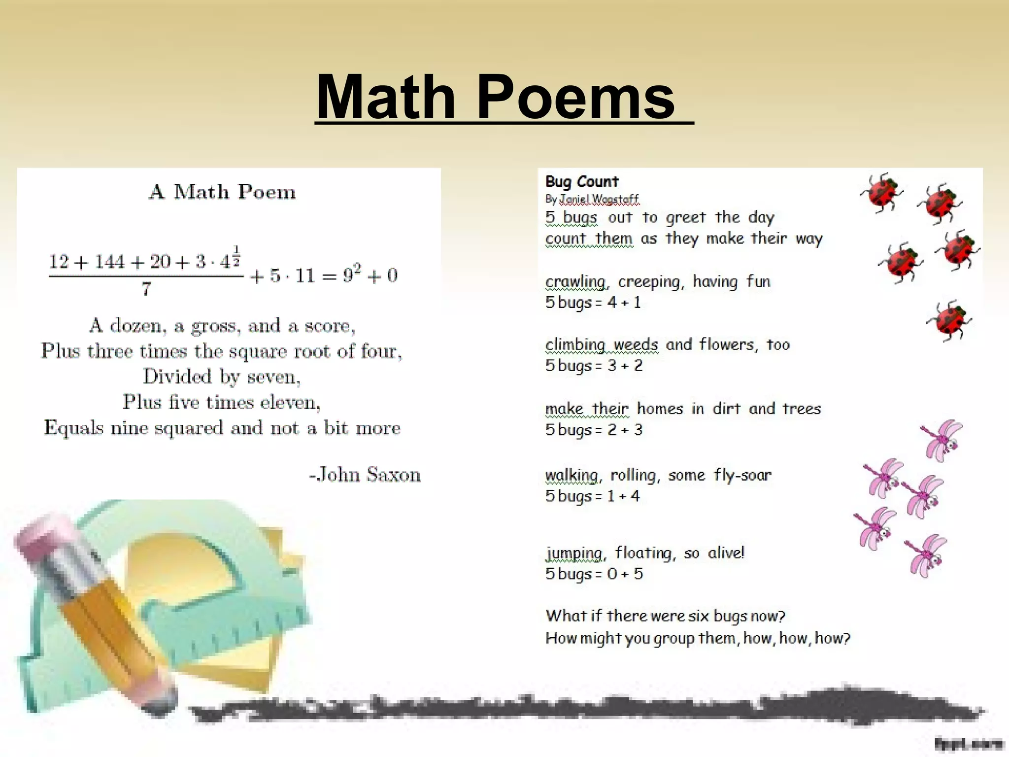 Writing in math examples | PPT
