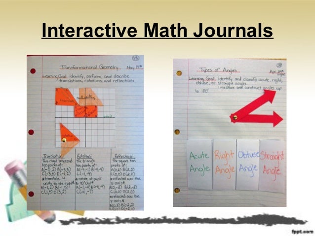 Writing in math examples