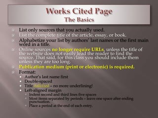 Writing in MLA Style | PPTX