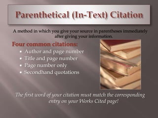 Writing in MLA Style | PPTX