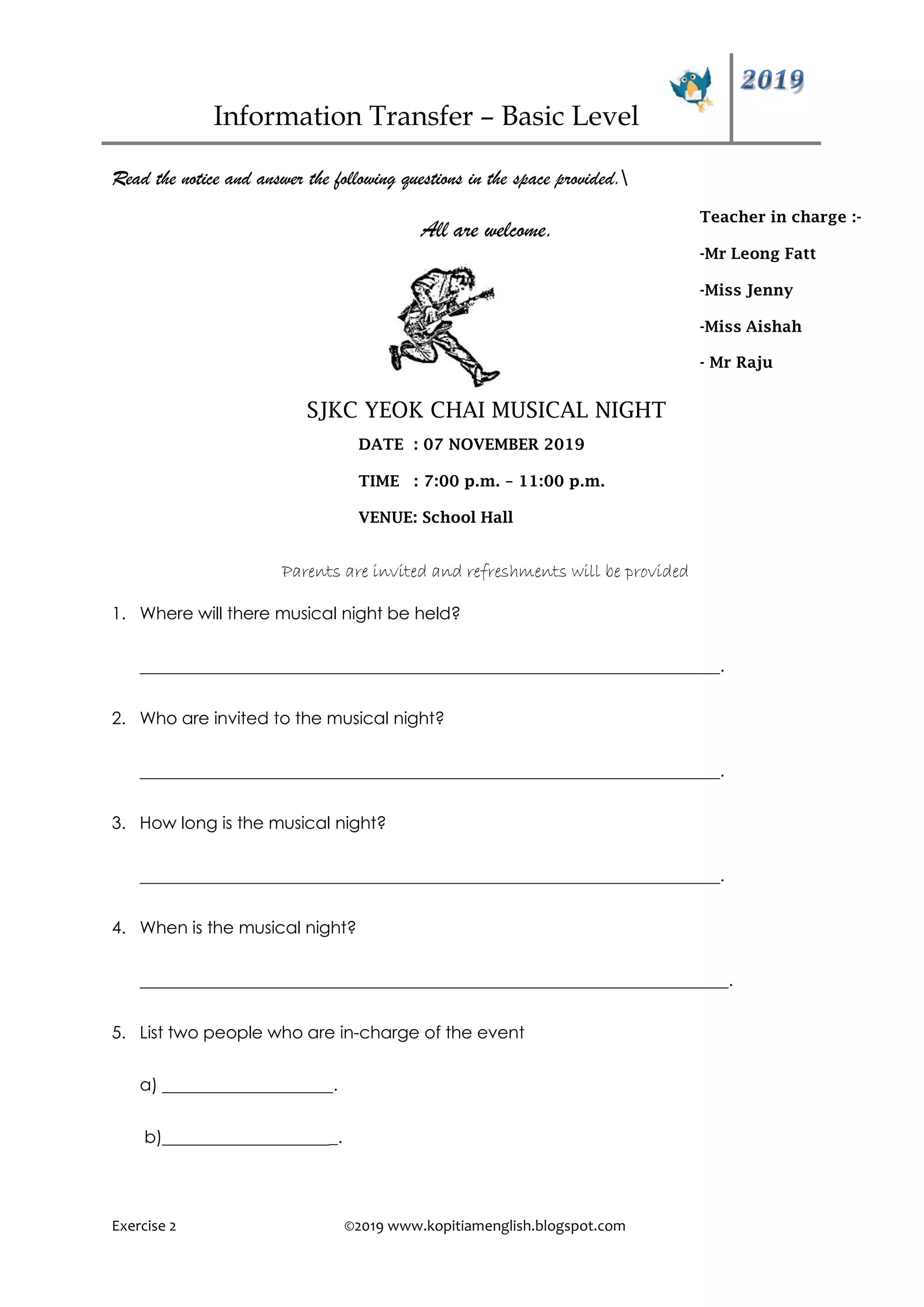 Information Transfer [BASIC] | PDF