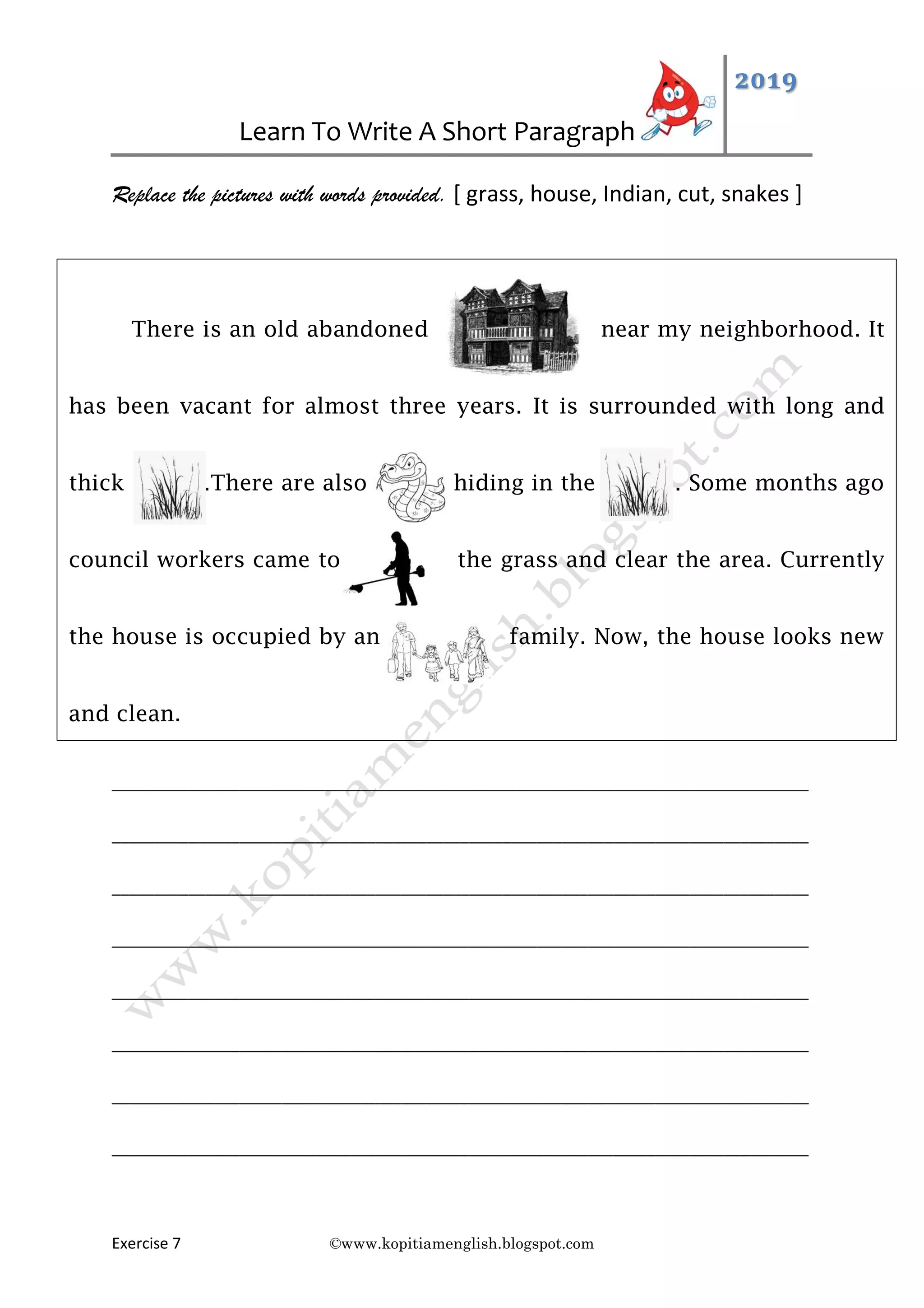 Write A Short Paragraph | PDF