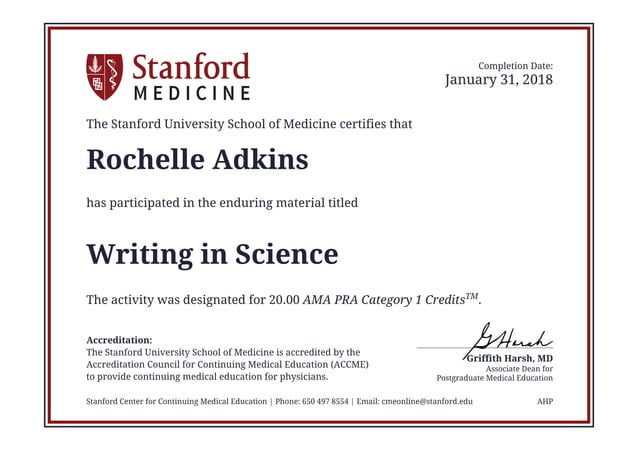 Writing in science certificate | PPT