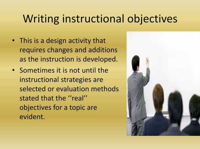 Writing instructional objectives | PPTX