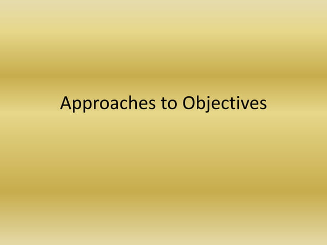 Writing instructional objectives | PPTX