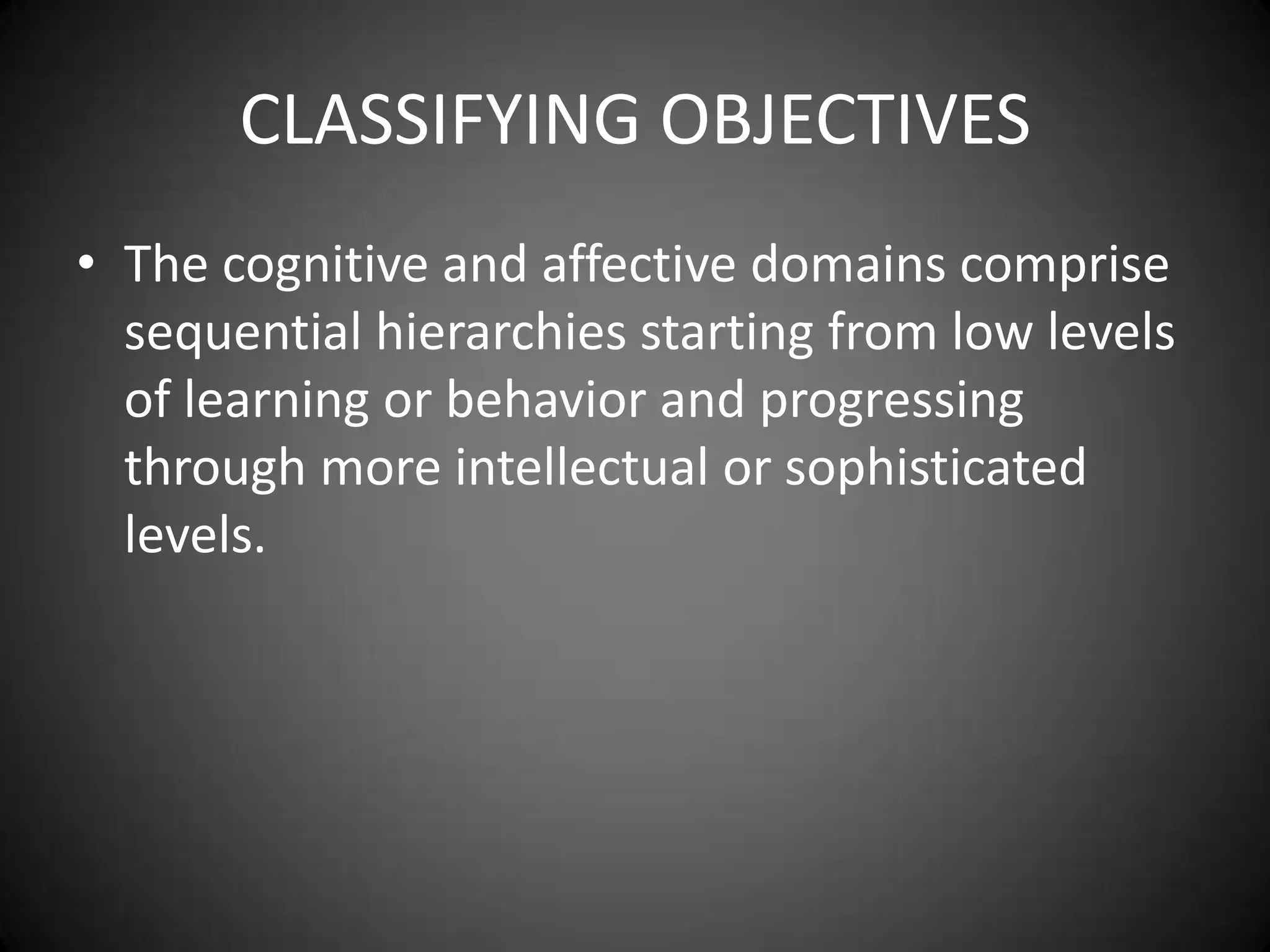 Writing instructional objectives[2013] | PPT