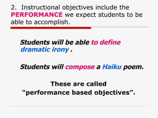 Writing Instructional Objectives | PPT