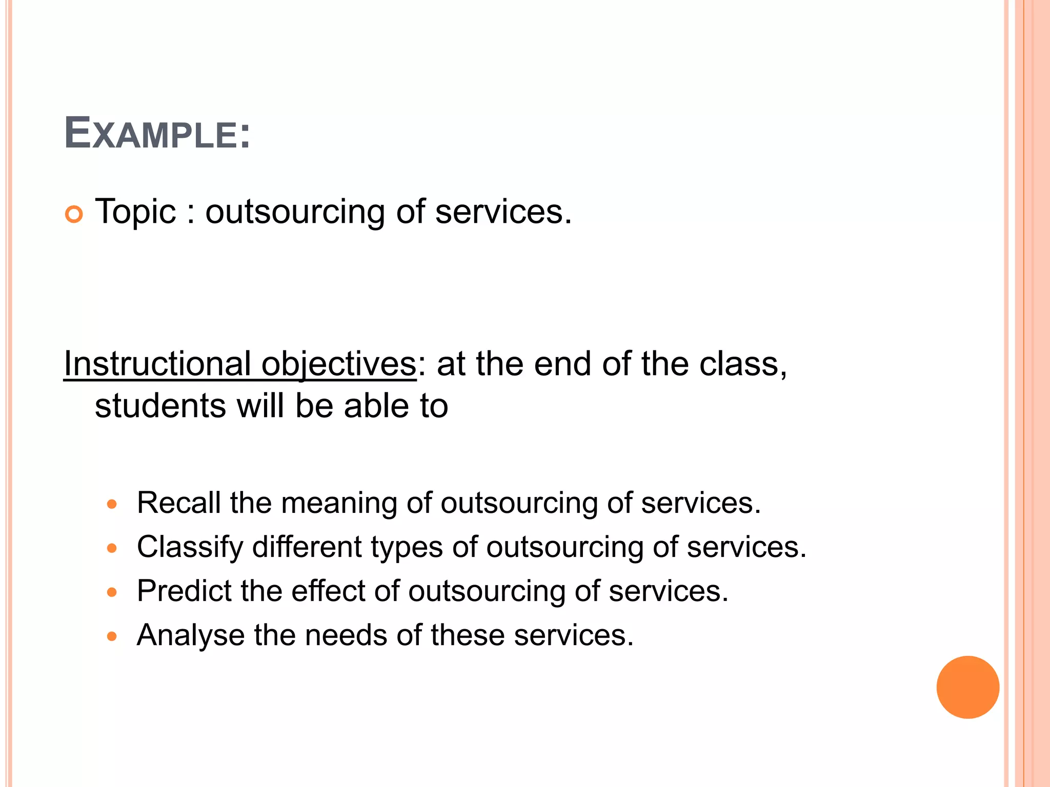 Writing Instructional Objectives In Behavioural Terms Pptx