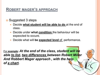 Writing instructional objectives in behavioural terms | PPTX