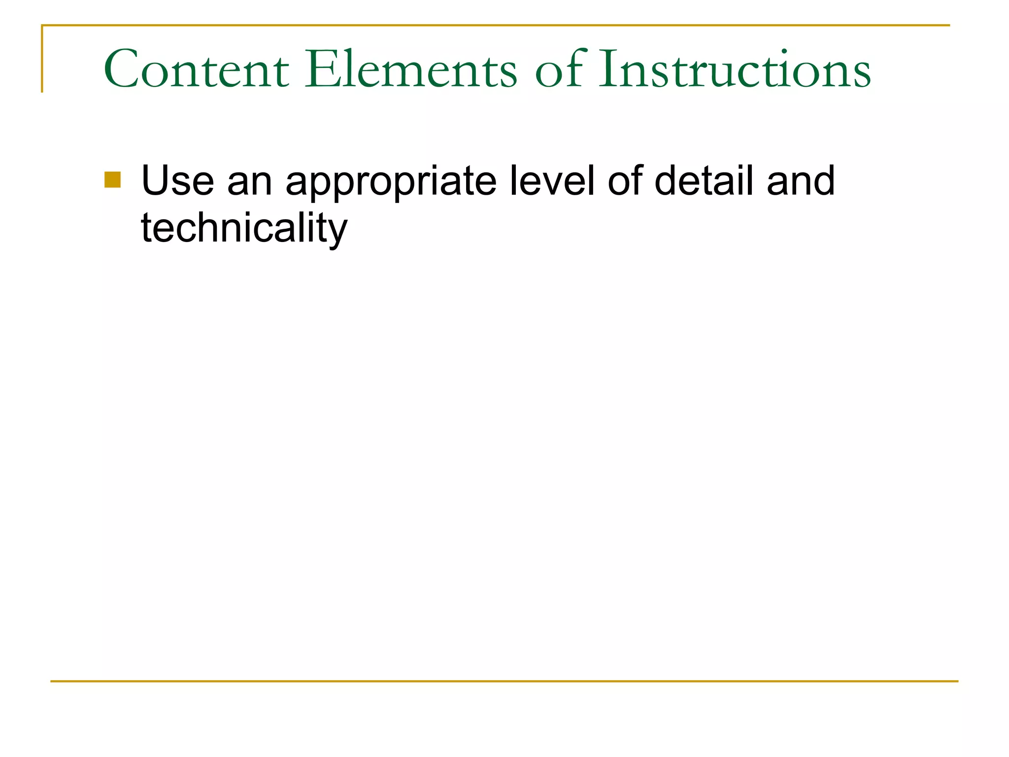 Writing Instructions | PPT