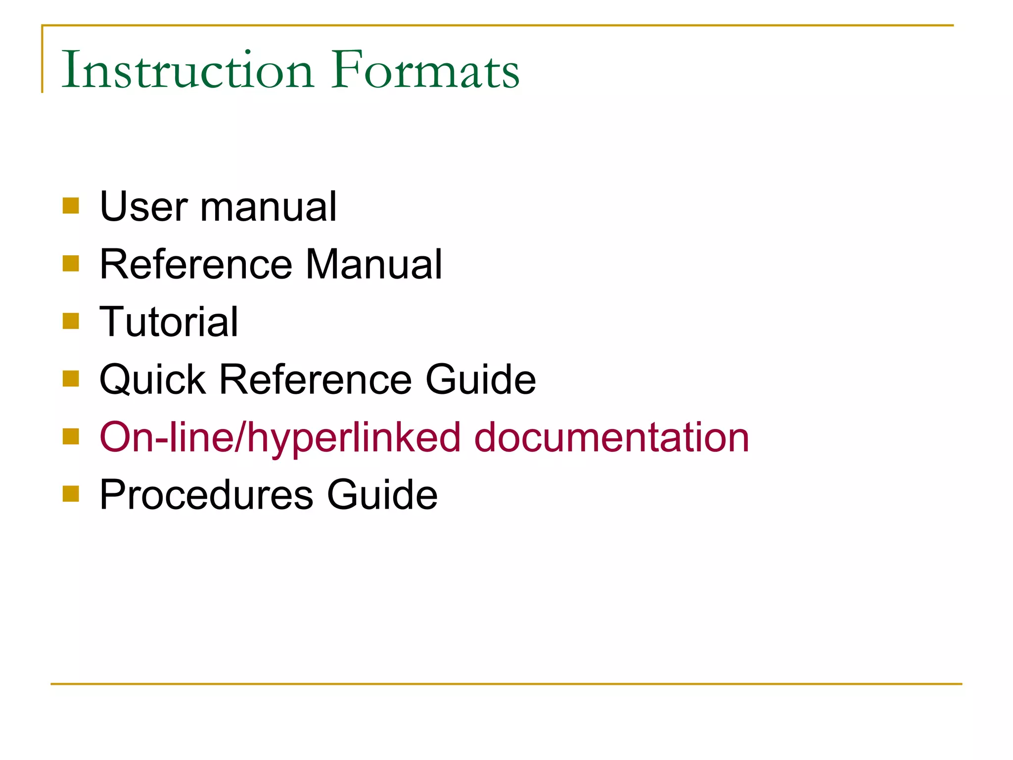 Writing Instructions | PPT