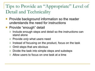 Writing Instructions | PPT