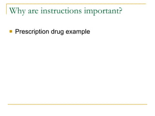Writing Instructions | PPT